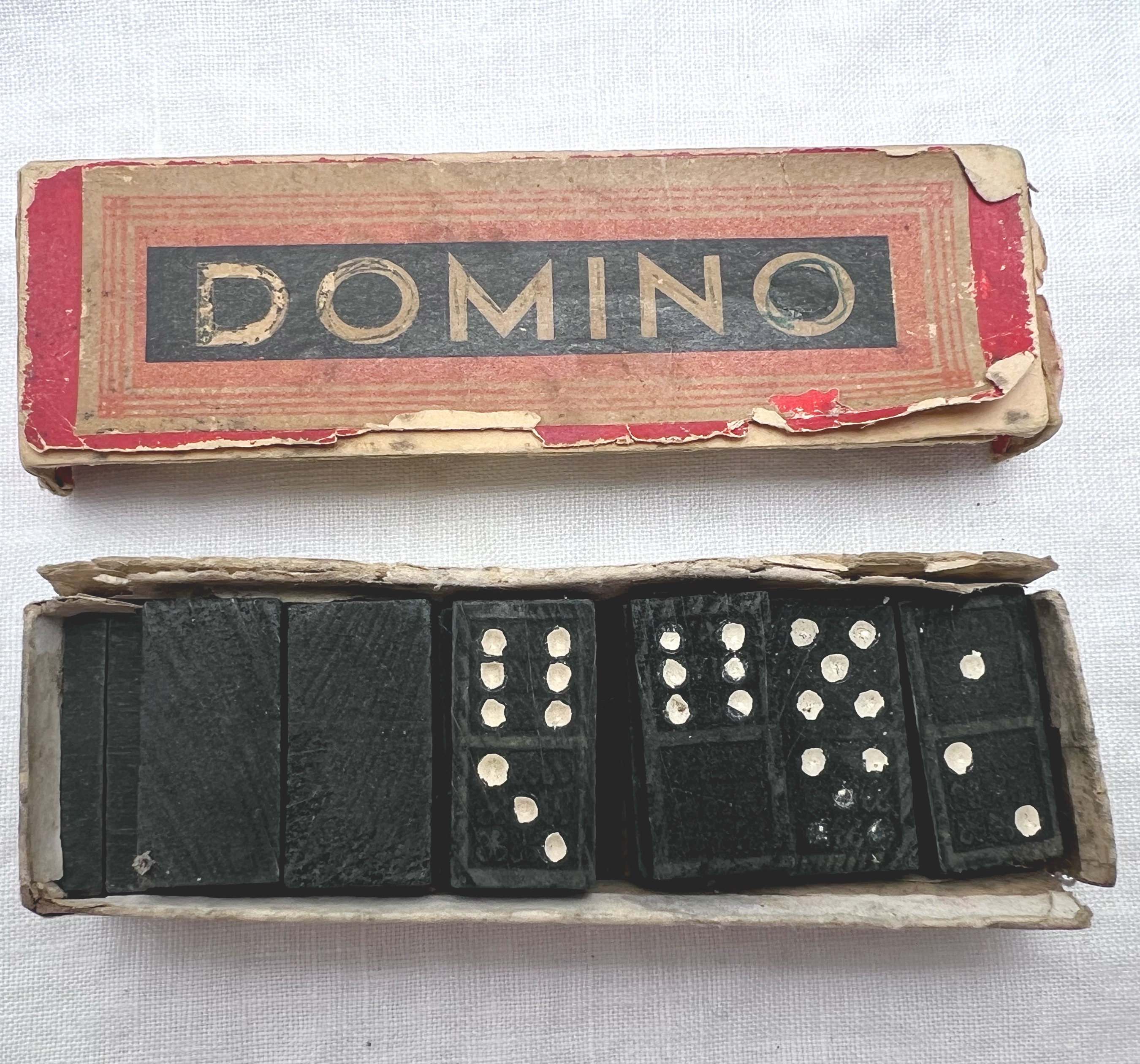 Old Miniature Domino Set in Original Box for Collection or - Etsy