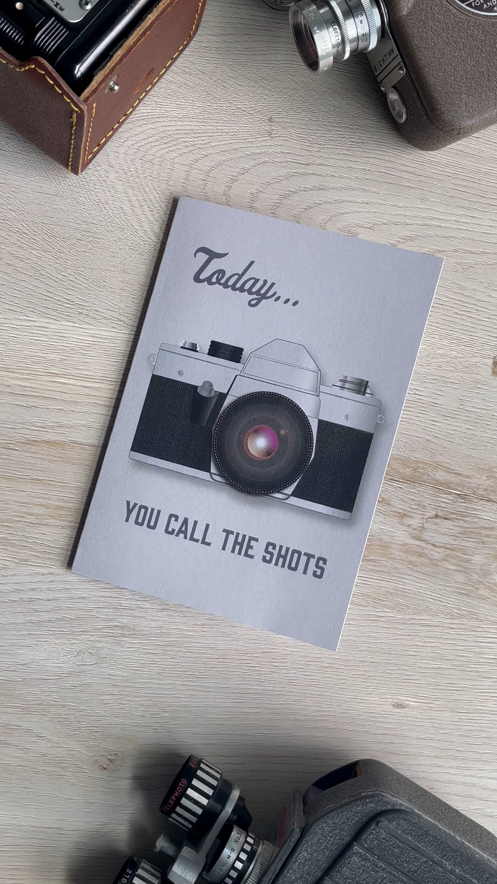 Retro Camera Birthday Card, Vintage Camera Greeting Card for ...