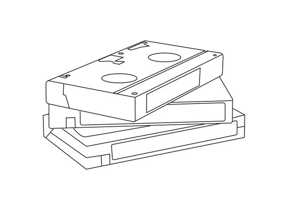 VHS Svg Bestanden Retro jaren 80 90 Vintage Stack VHS Tapes - Etsy België