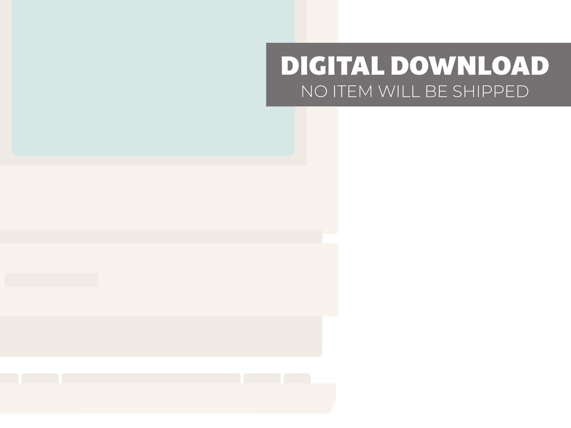 Retro Computer Clipart SVG 90s Nostalgia Design Includes Svg - Etsy