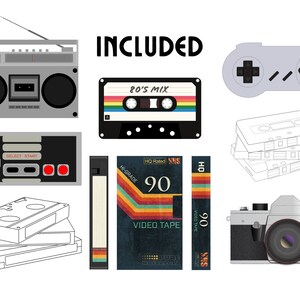 90's Clipart BUNDLE Includes Multiple SVG Designs, Nostalgic 90s ...