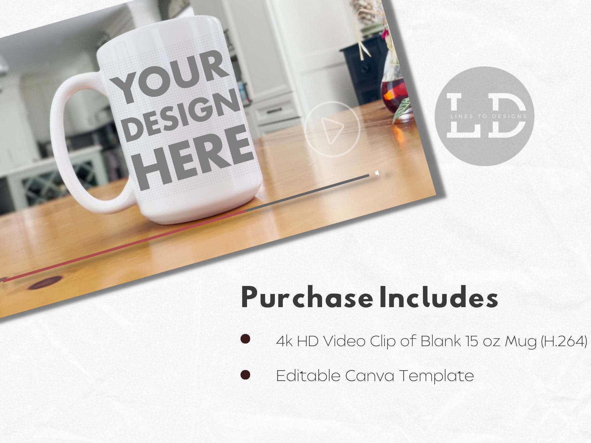 Video Mockup Mug Canva Template, 15 Oz Mug Video Coffee Pouring ...