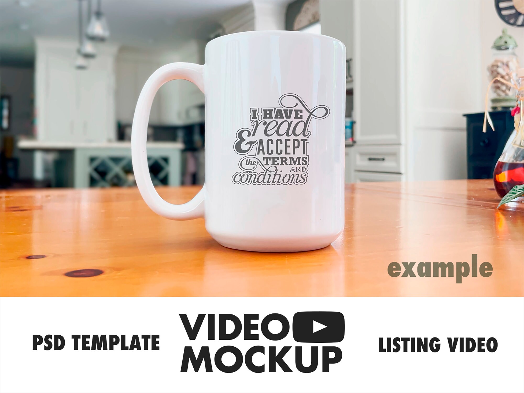 Video Mockup Mug Canva Template, 15 Oz Mug Video Coffee Pouring ...
