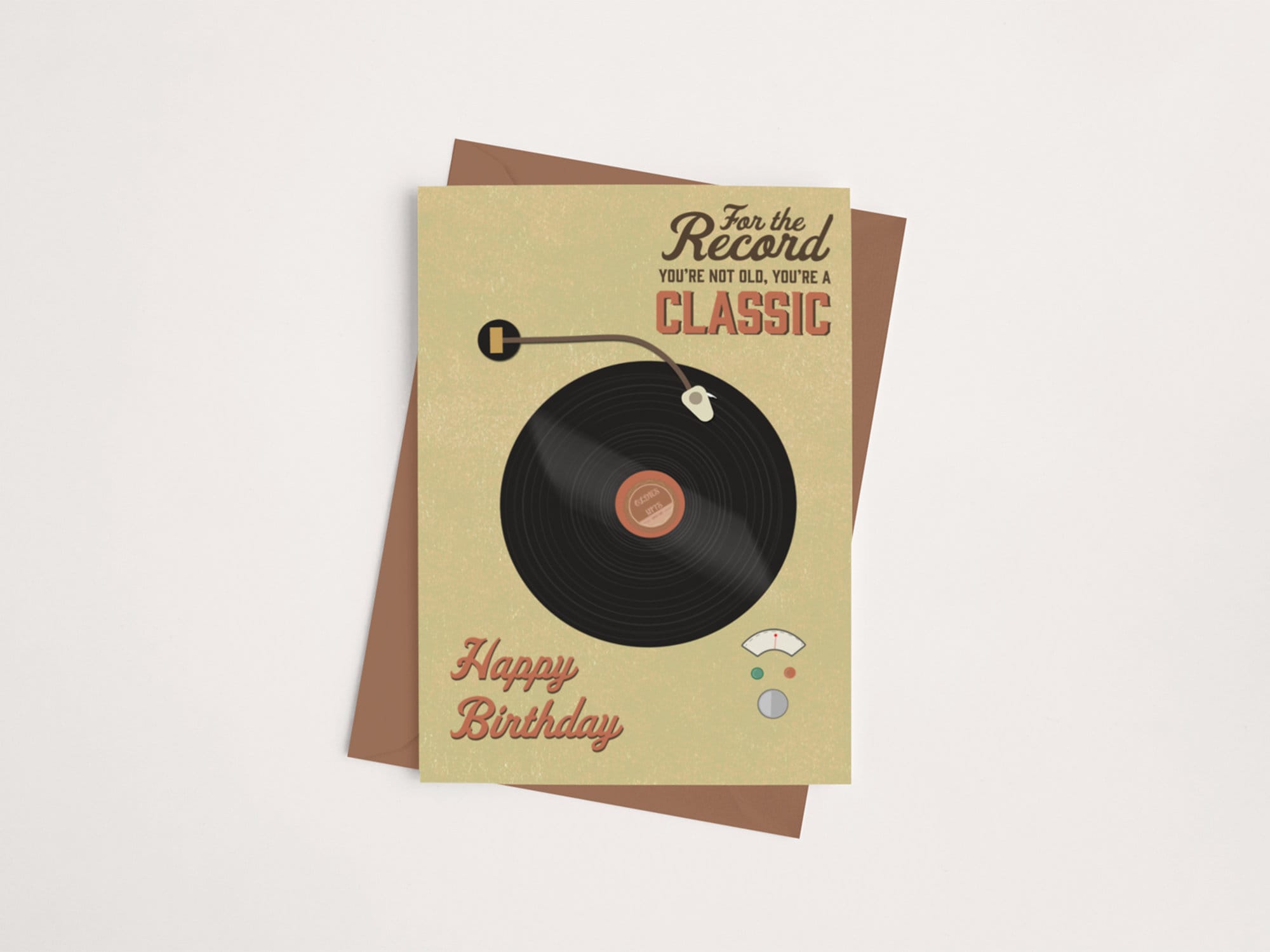 Printable Birthday Vinyl Record Card for Oldies Music Lovers, Funny Pun ...