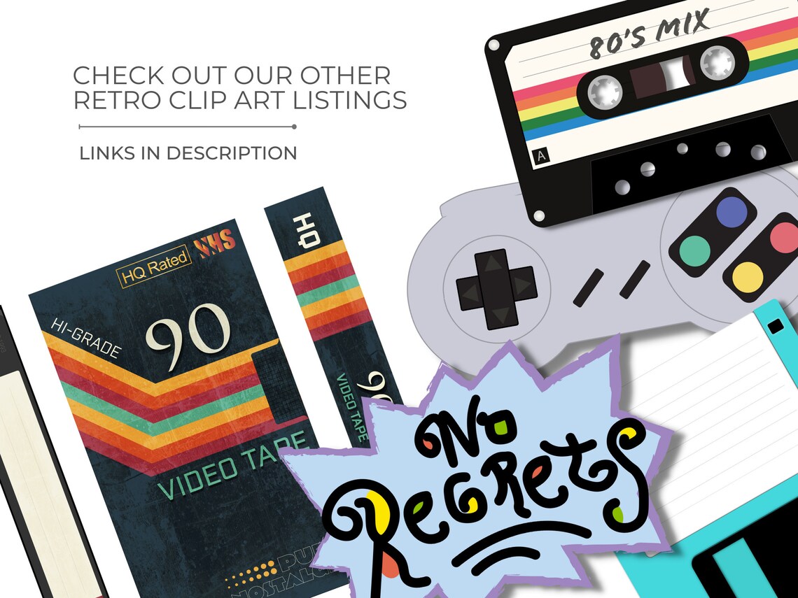 Retro Computer Clipart SVG 90s Nostalgia Design Includes Svg - Etsy