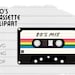 Cassette Tape SVG, PNG Clipart Files Retro Vintage 80s & 90s Design Old ...