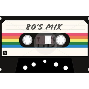 Cassette Tape SVG, PNG Clipart Files Retro Vintage 80s & 90s Design Old ...