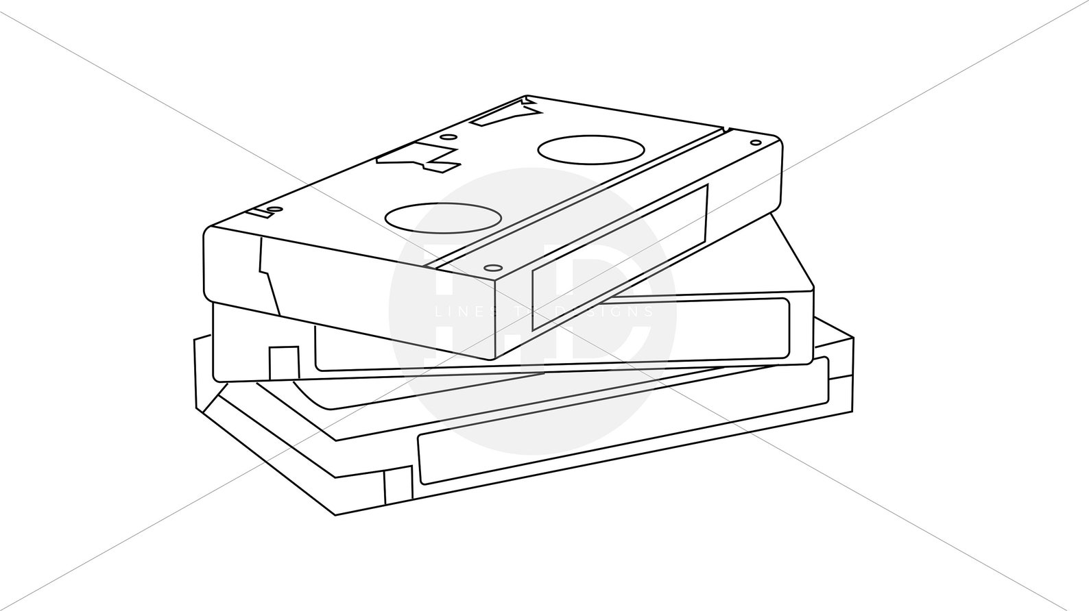 VHS Svg Files Retro 80s 90s Vintage Stack VHS Tapes Svg | Etsy
