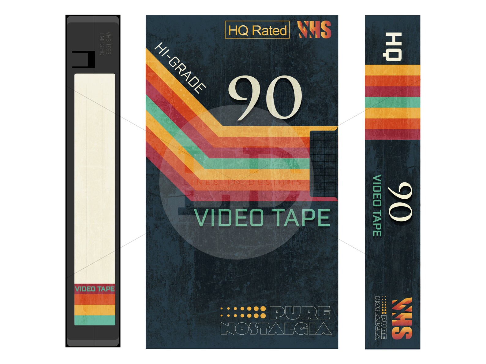90s Clipart VHS Tape Cover Svg Retro Design Nostalgia - Etsy