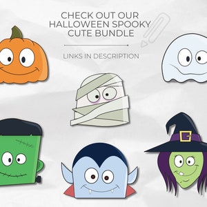 Halloween Frankenstein Clipart SVG Character, Digital Spooky Cute ...