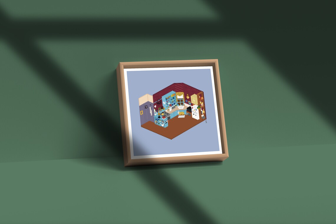 Printable Friends Tv Show Pixel Wall Art Monica's - Etsy