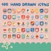 Cutesy Ios & Android App Icon Pack | 100 Hand Drawn App Icons | Widgets ...