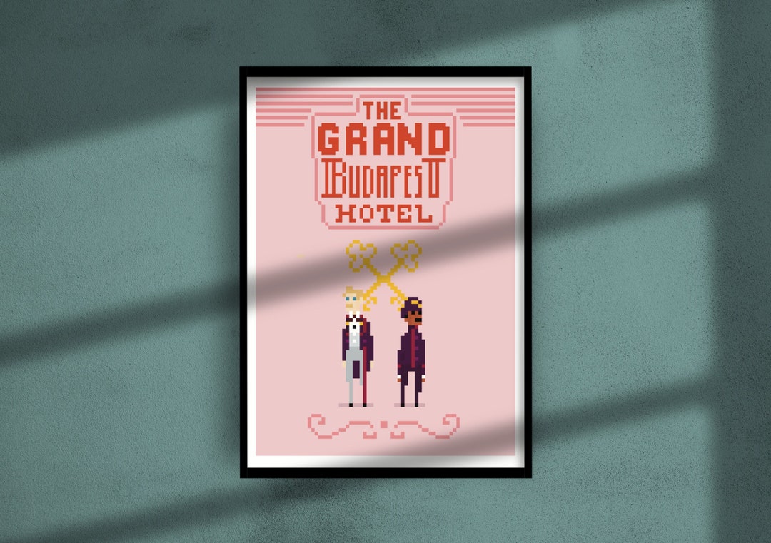 Printable the Grand Budapest Hotel Pixel Wall Art | INSTANT DIGITAL ...