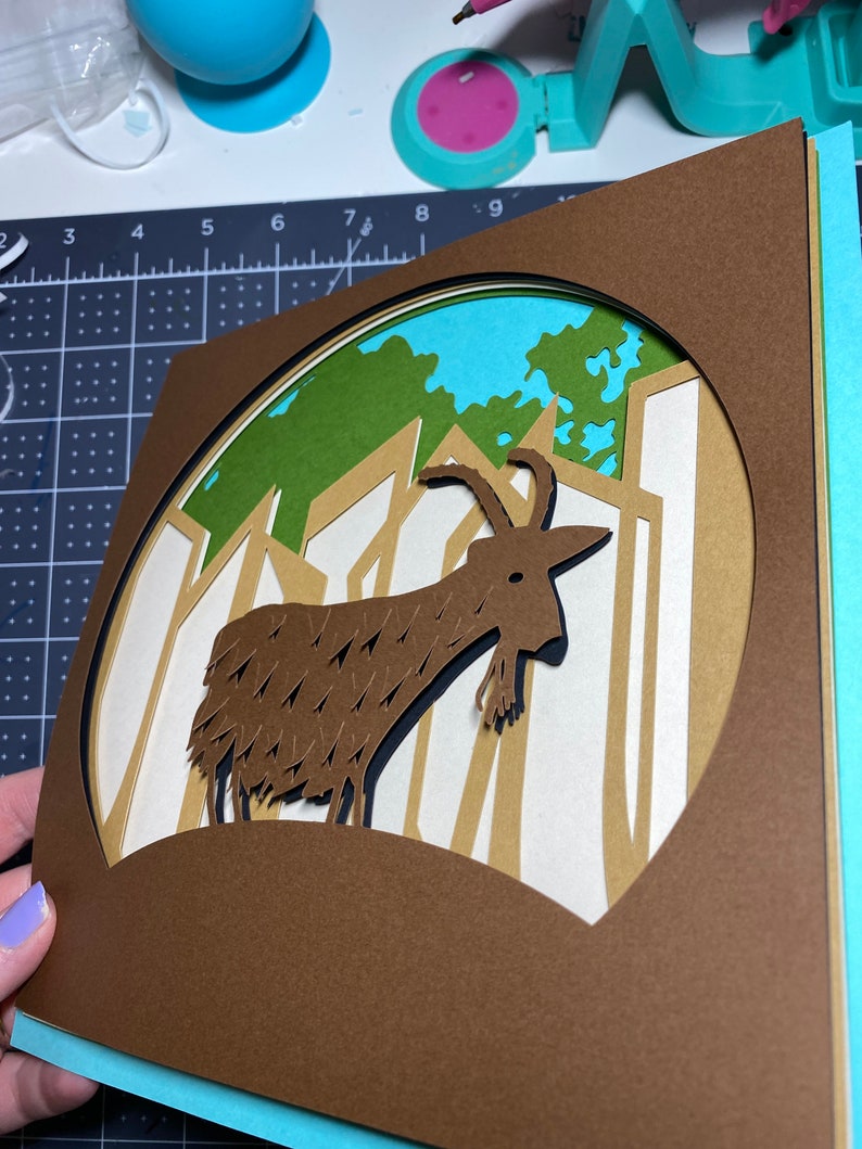 Spokane Garbage Goat Paper Art - Etsy