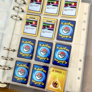 MINI Double Sided 12 Pocket Folder Pages/sleeves - Suitable for 1:2 ...