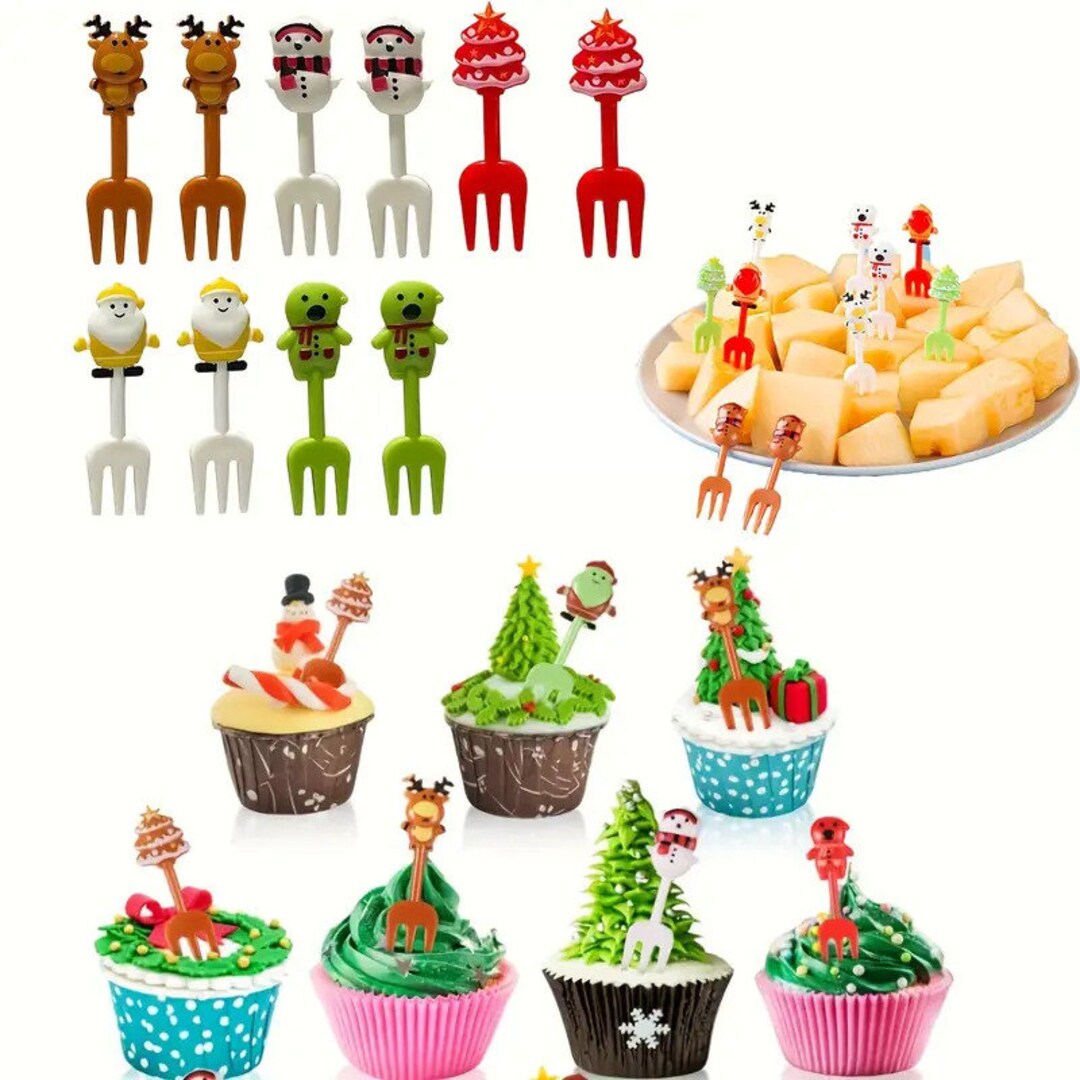 Cartoon Plastic Fork Set Sweet Funny and Colorful - Etsy
