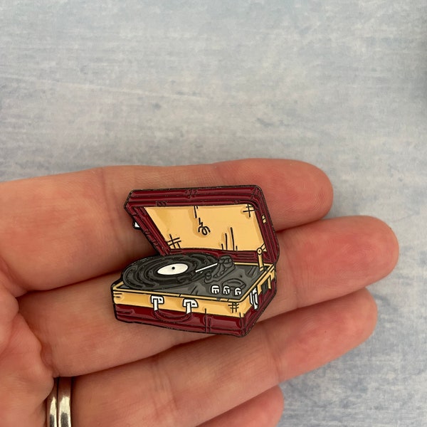 Record Player Pin - Etsy