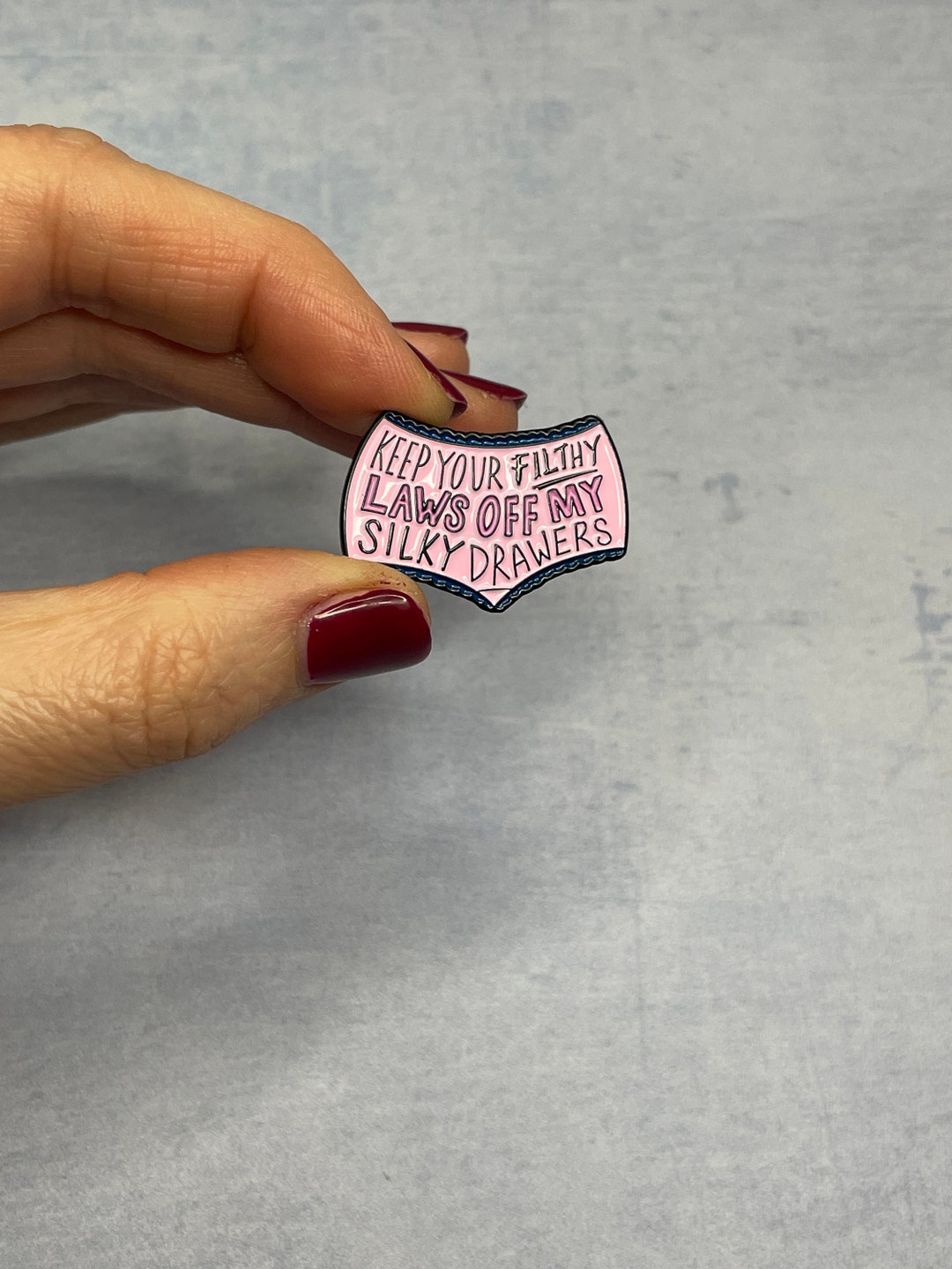 80s 90s Child Vintage Retro Lapel Pin Enamel Badge Keep Your Filthy ...