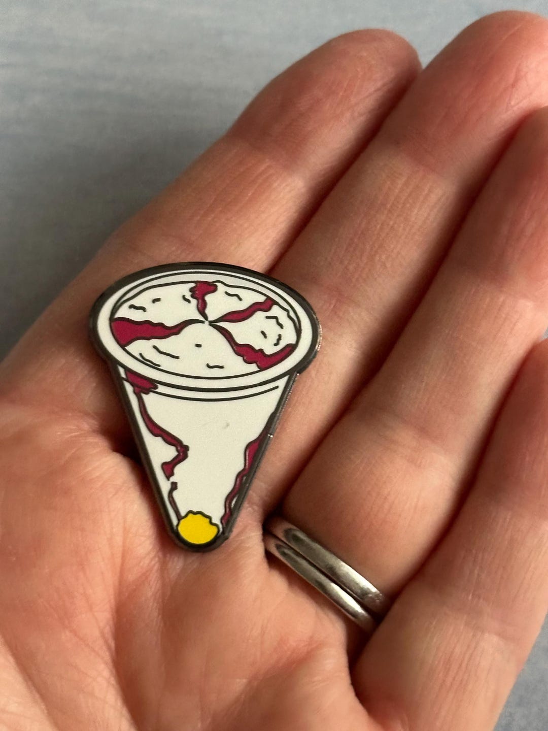 80s 90s Child Vintage Retro Lapel Pin Enamel Badge Ice Cream Van ...