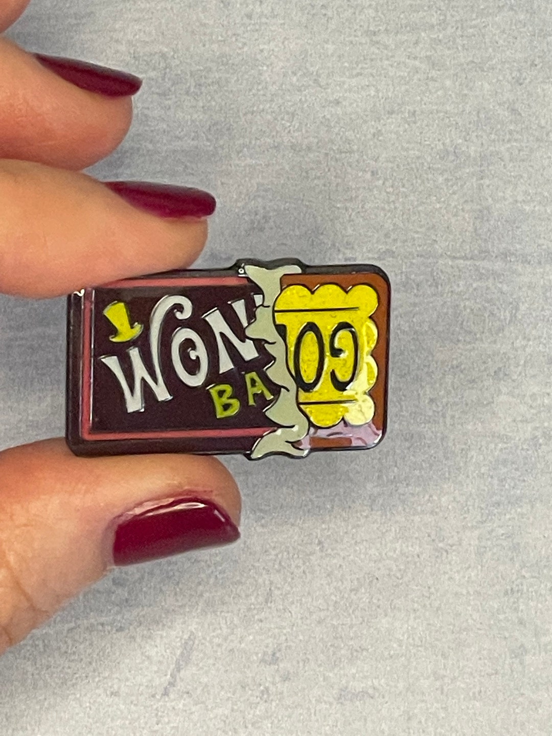 Willy Wonka Golden Ticket Enamel Pin - 80s 90s Retro Nostalgia Badge ...