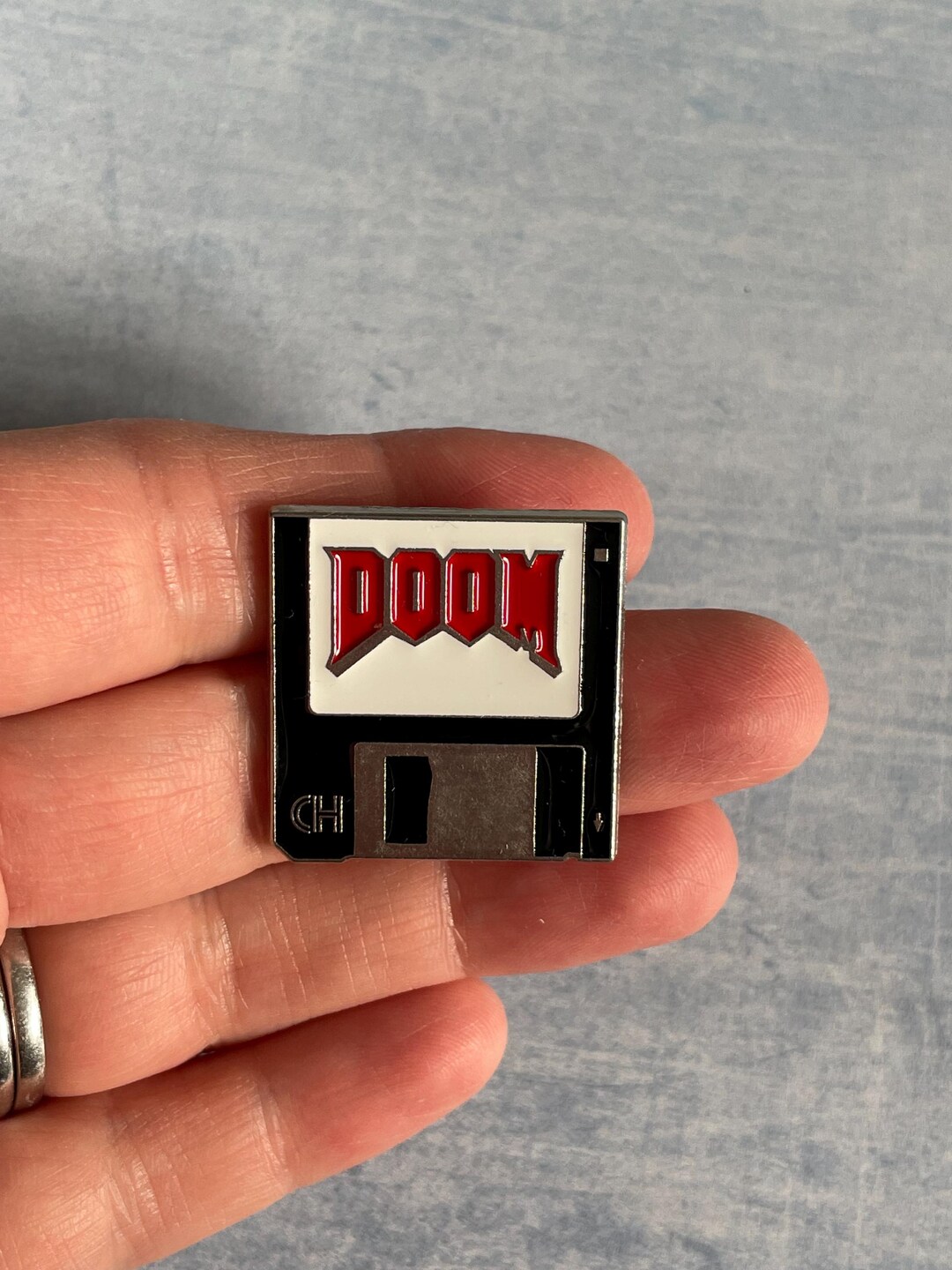 Doom Floppy Disk Enamel Pin: 80s 90s Retro Badge - Etsy