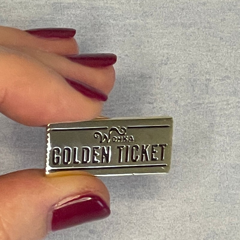 Golden Ticket Pin - Etsy