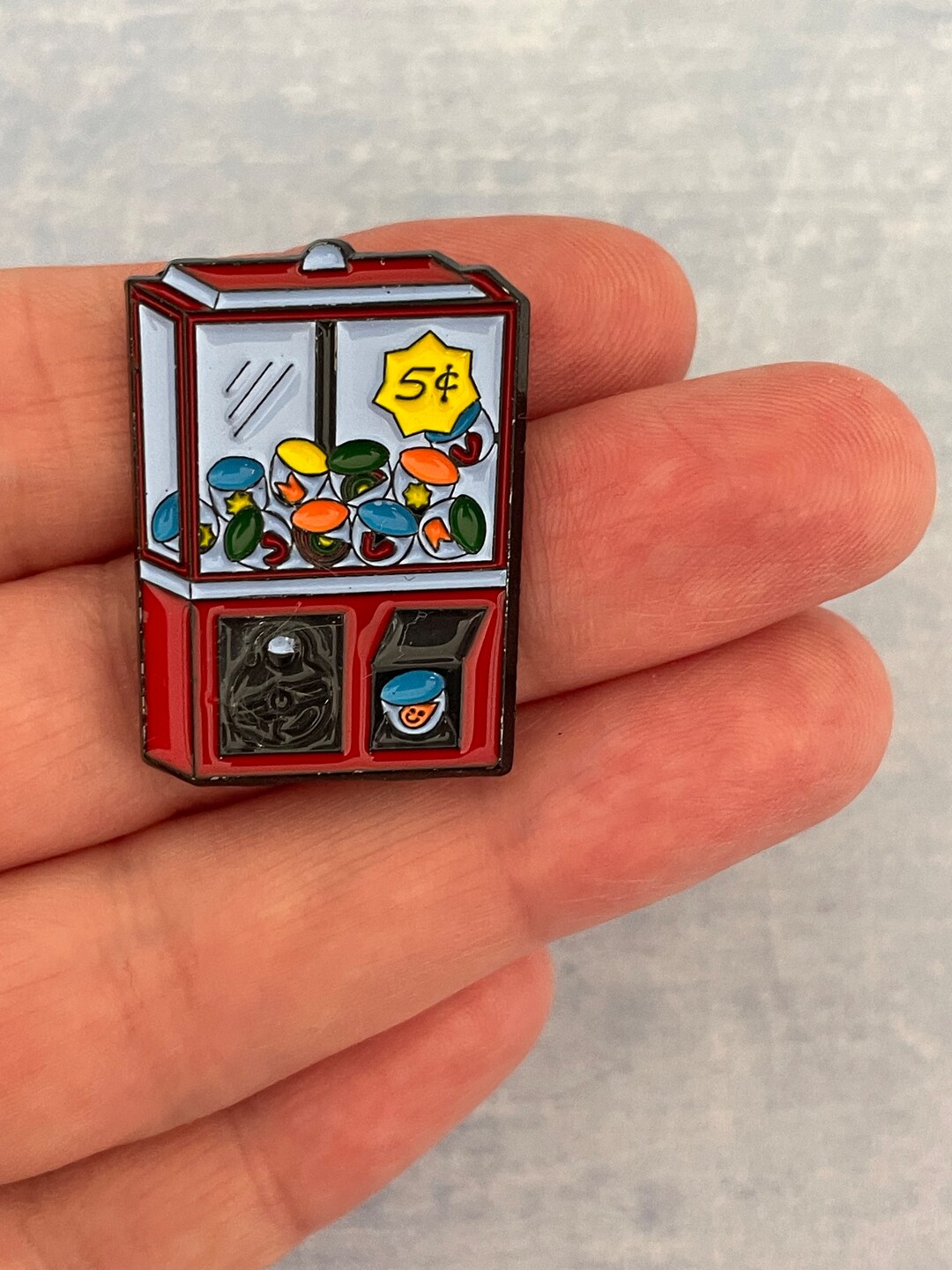 80s 90s Child Vintage Throw Back Retro Lapel Pin Enamel Badge Vinyl ...
