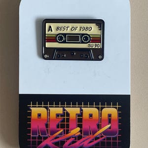Retro 80s Mix Tape Enamel Pin: Nostalgic Music Lapel Badge - Etsy