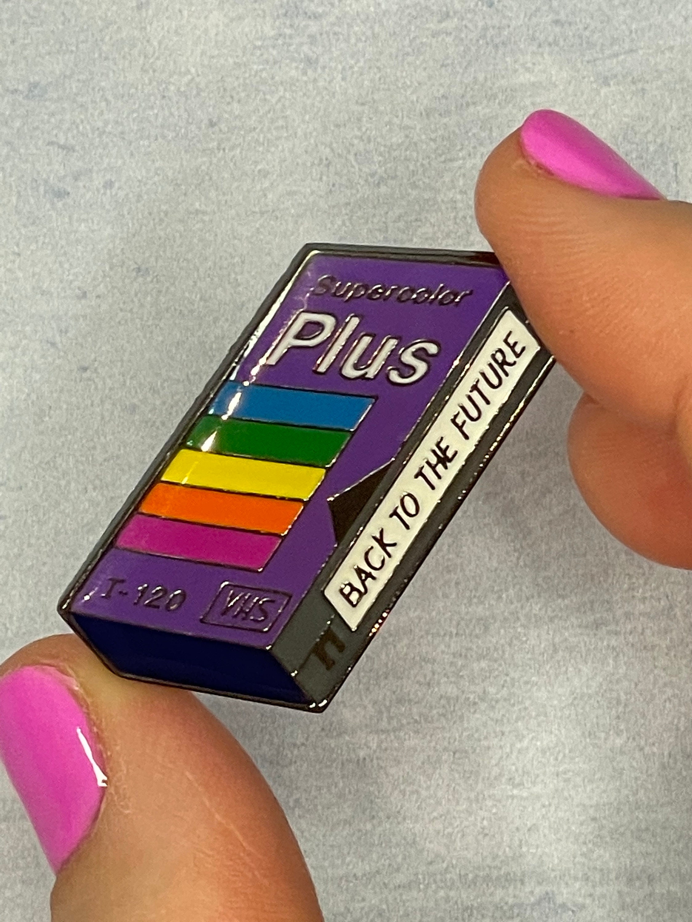 80s 90s Child Vintage Retro Lapel Pin Enamel Badge Back to the - Etsy