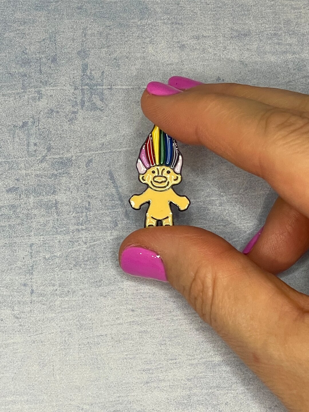 80s/90s Nostalgia Troll Doll Enamel Pin: Retro Toy Badge Gift - Etsy
