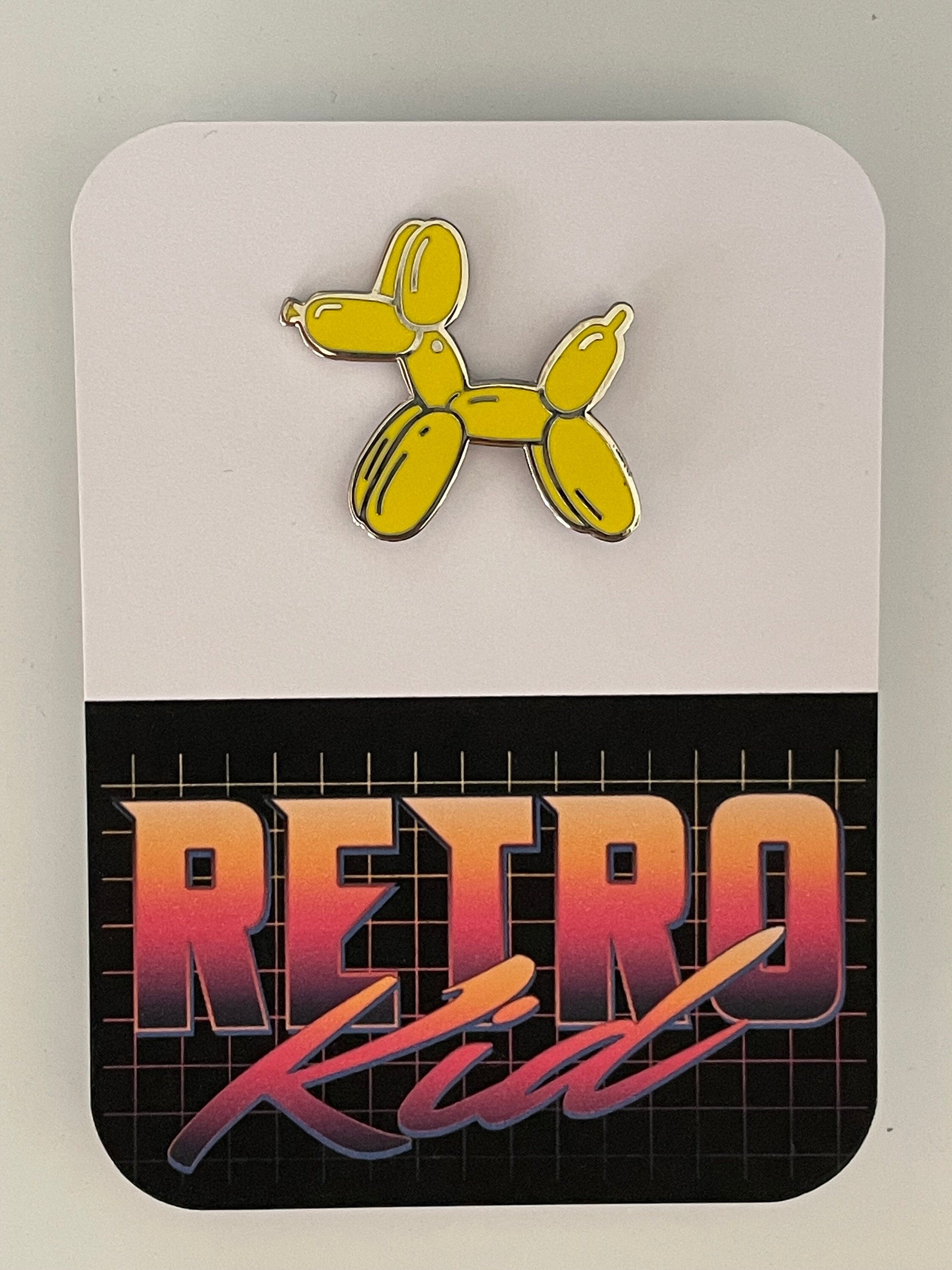 80s 90s Child Vintage Retro Lapel Pin Enamel Badge Yellow - Etsy