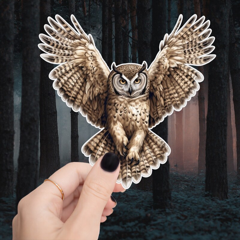 Owl Sticker - Etsy UK