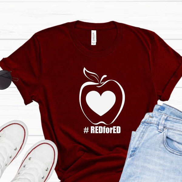 Red for Ed Tshirt - Etsy