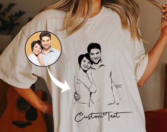 Custom Portrait From Photo Shirt - Etsy