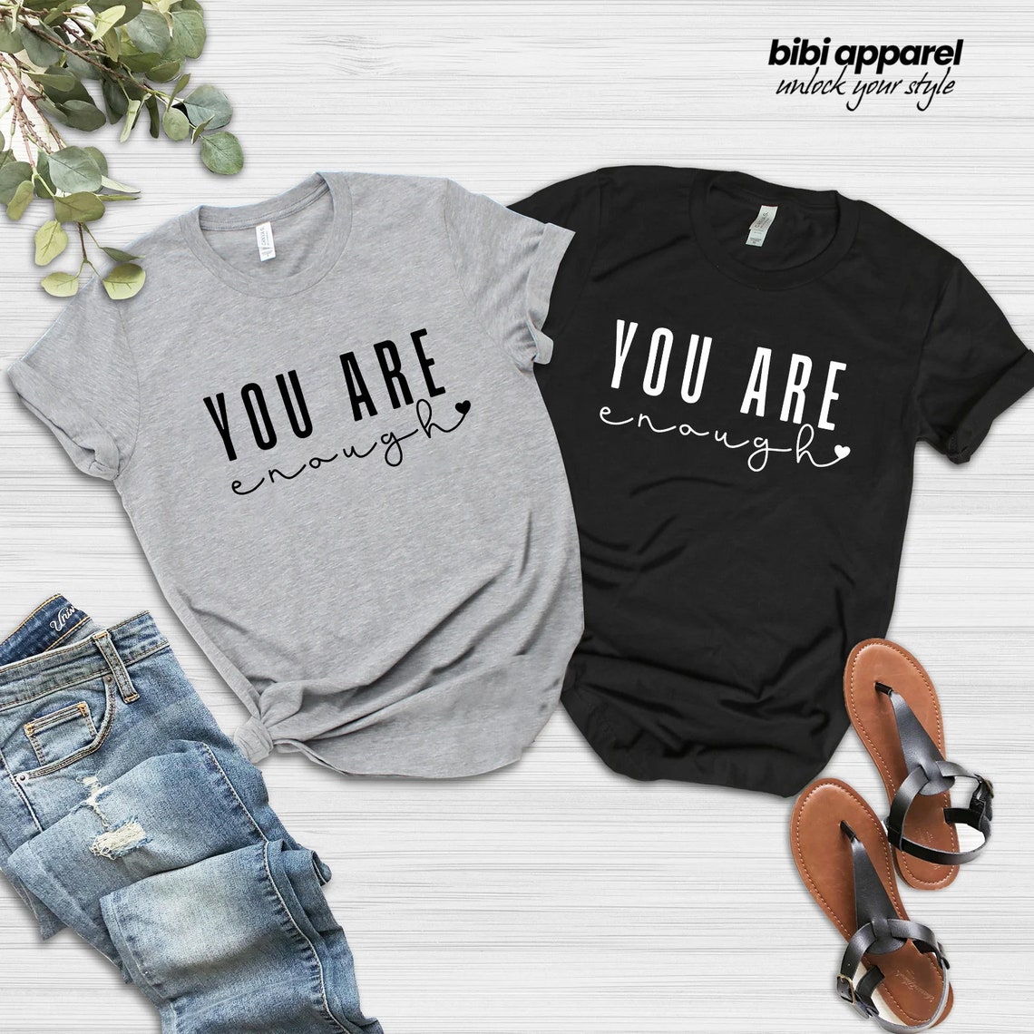 You Are Enough Tee Women Cute Shirt You Are Enough T-shirt - Etsy