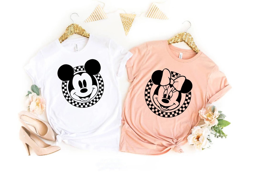 Retro Disney Shirts, Mickey Checkered Shirt, Retro Disney Shirts ...