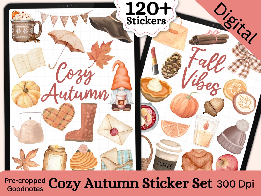 Fall Digital Goodnotes Stickers Digital Cozy Autumn Goodnotes ...