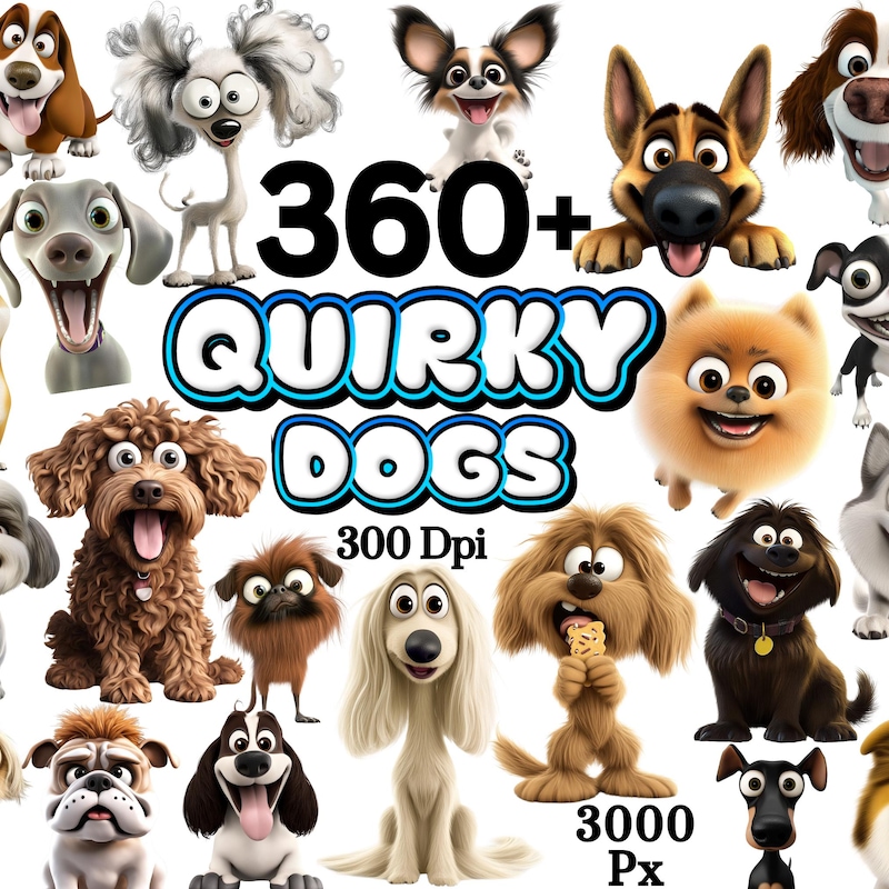 Funny Clipart Cartoon - Etsy UK