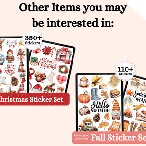 Fall Digital Goodnotes Stickers Digital Cozy Autumn Goodnotes ...