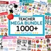 Teacher Svg Mega Bundle, Teacher Svg Bundle, Teacher Svg, School Svg ...