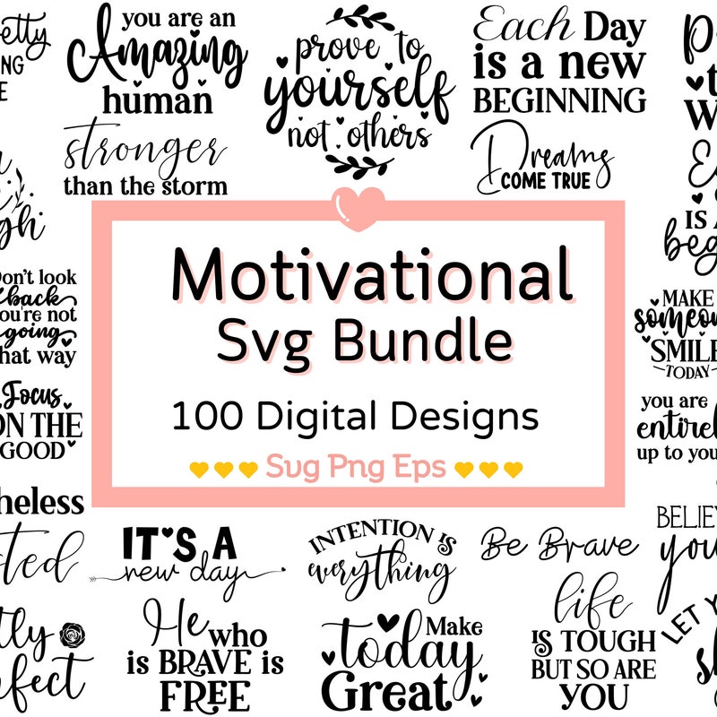 Motivational Word Art - Etsy