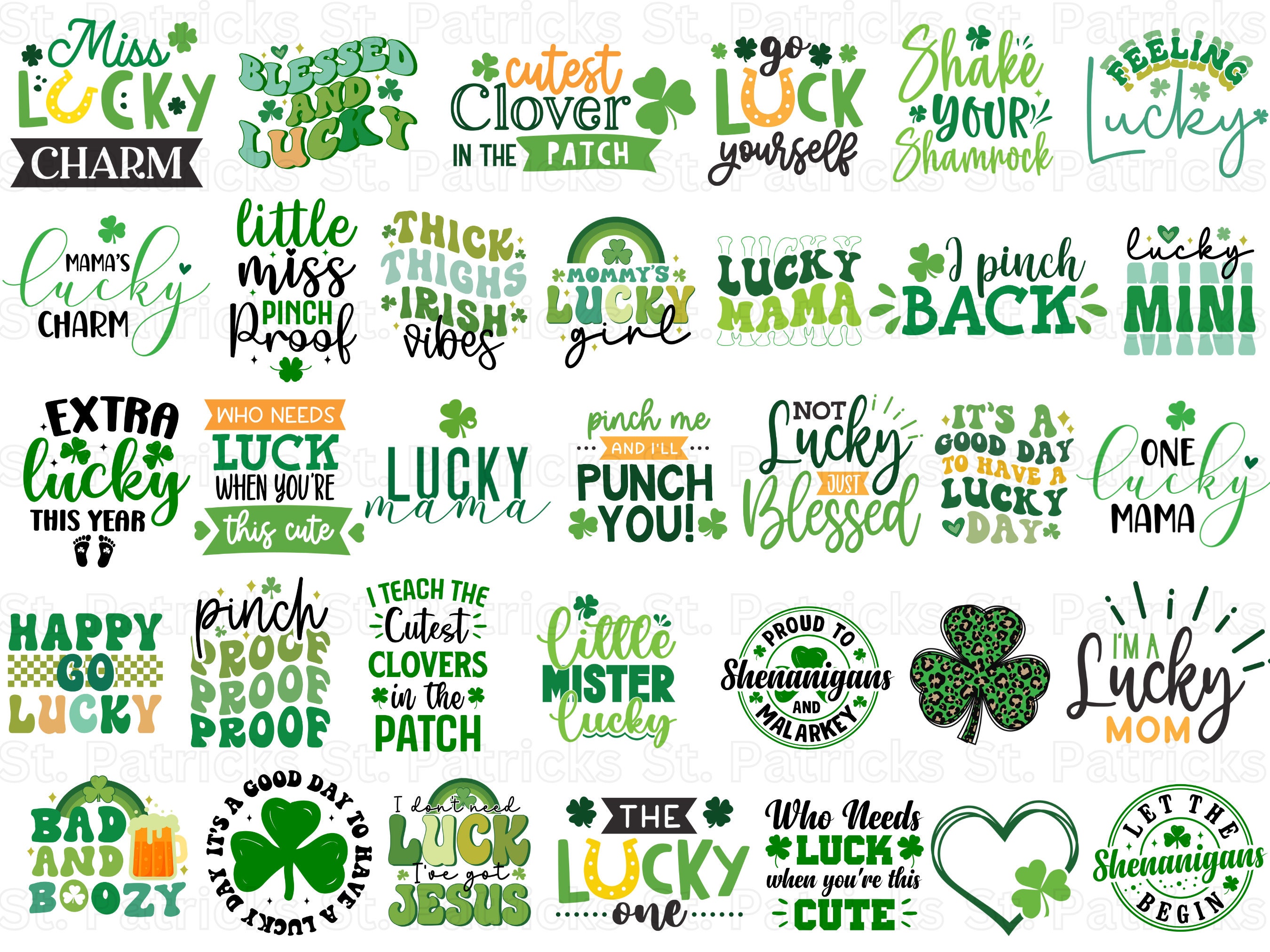 St Patricks Day Svg Bundle,st Patricks Day Svg Bundle Pack,st Patty's ...