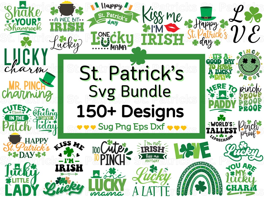 St Patricks Day Svg Bundle,st Patricks Day Svg Bundle Pack,st Patty's ...