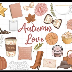 Fall Digital Goodnotes Stickers Digital Fall Neutral Goodnotes ...