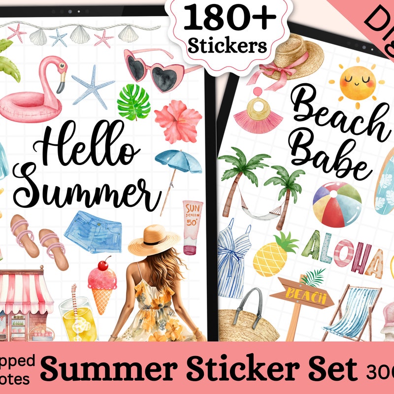 Stickers Watercolor - Etsy