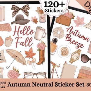 Fall Digital Goodnotes Stickers Digital Fall Neutral Goodnotes ...