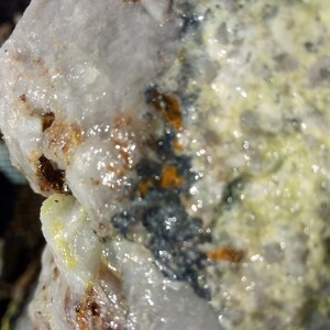 6LB Extremely Rare Blue Gold Quartz Ore!! Beautiful Surface 22k Gold ...