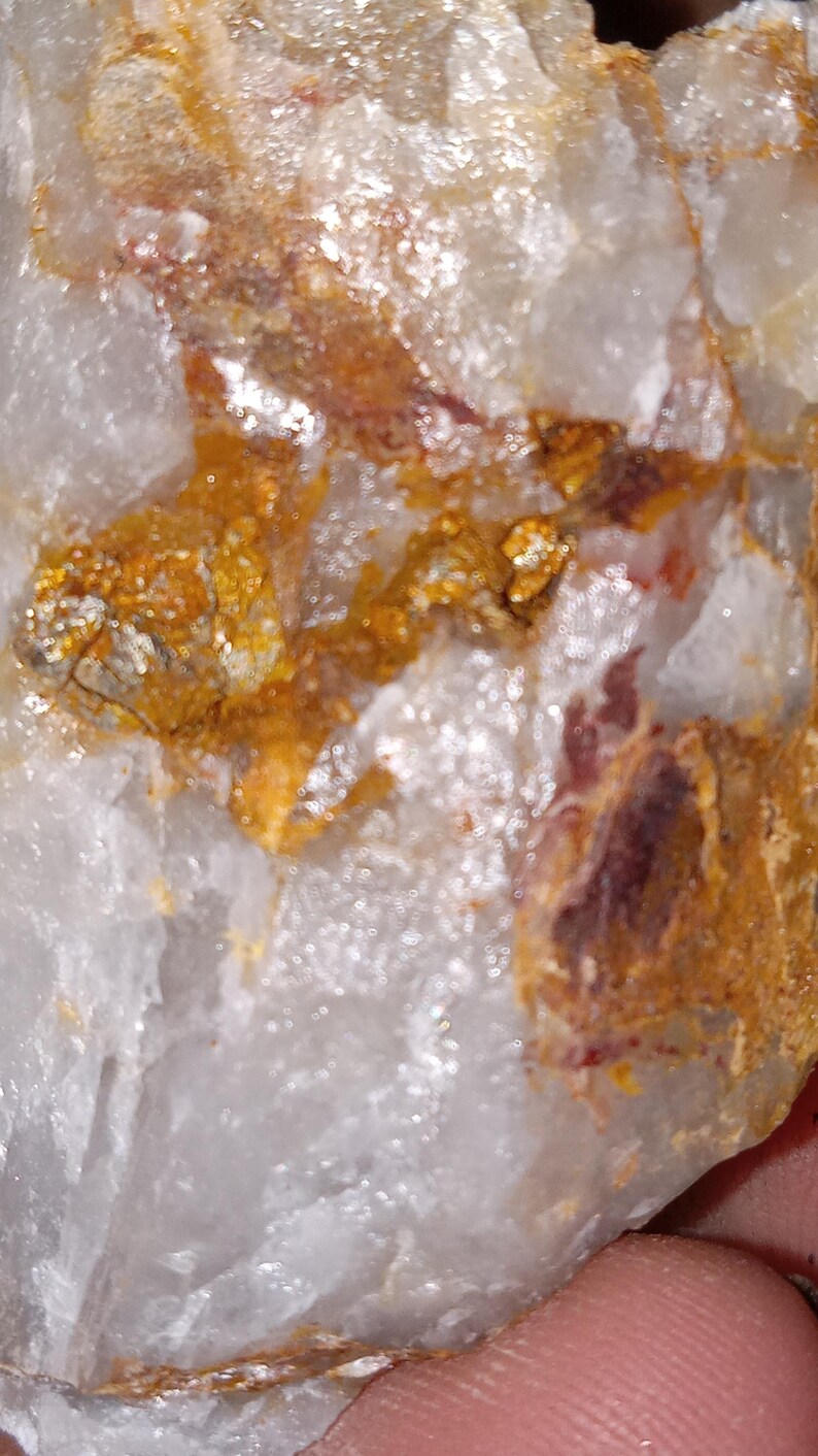 NATIVE 24k Gold in Milky Quartz Nugget!! - Etsy