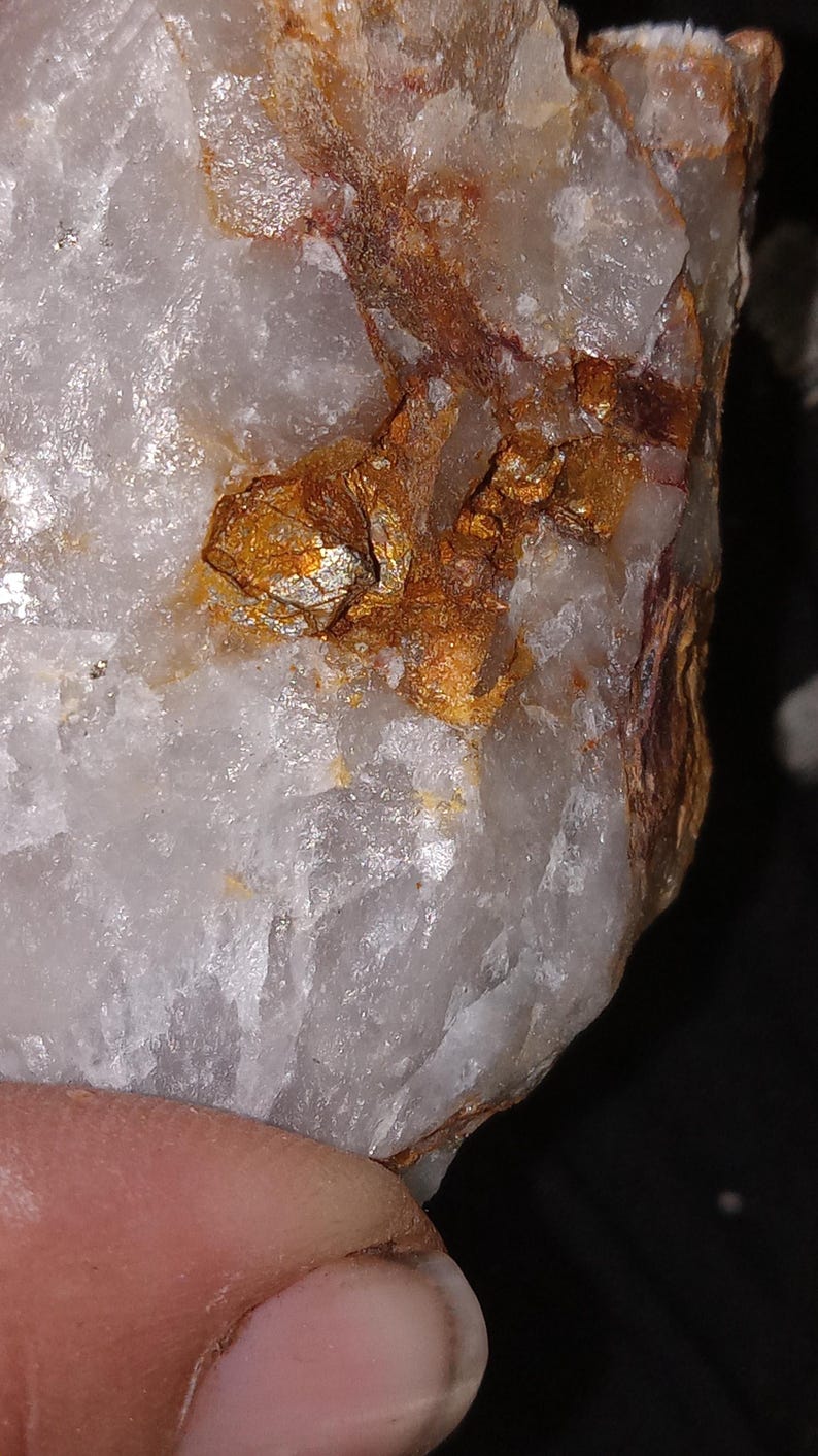 NATIVE 24k Gold in Milky Quartz Nugget - Etsy