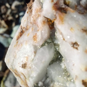 6LB Extremely Rare Blue Gold Quartz Ore!! Beautiful Surface 22k Gold ...